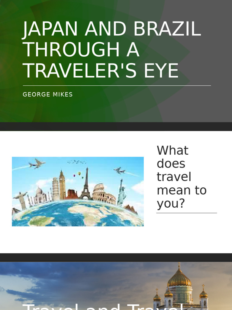 Cultural Insights: Japan & Brazil Travel | PDF