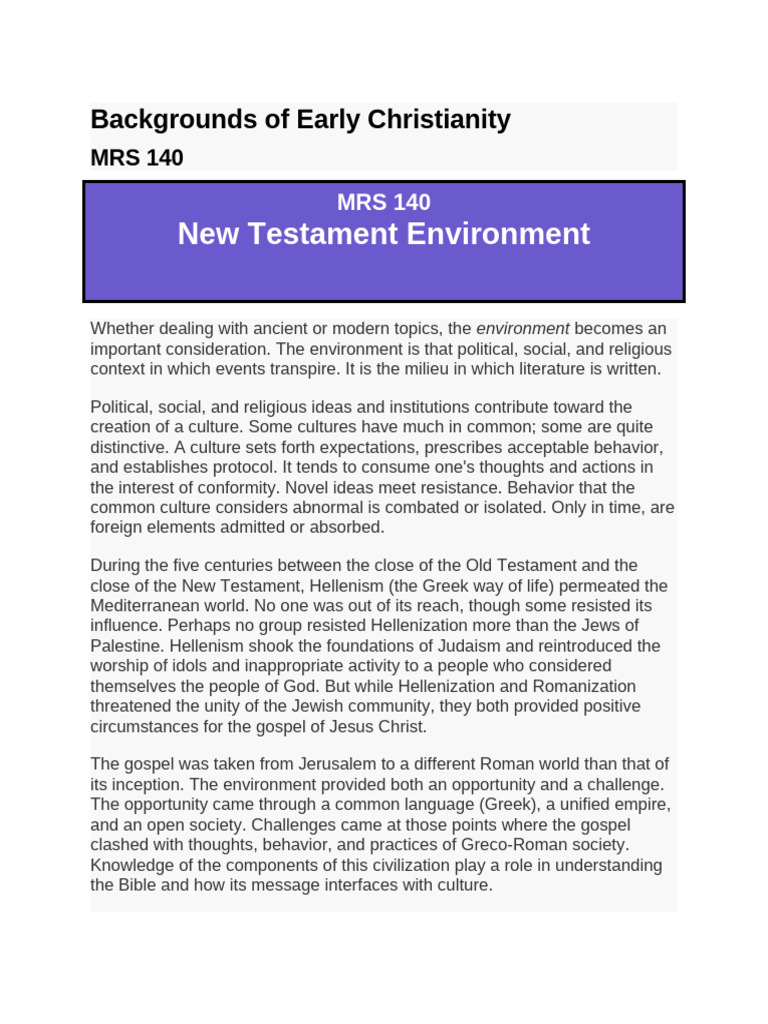 Backgrounds of Early Christianity | PDF | Socrates | Deities