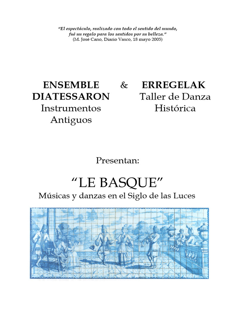 Música y Danza Barroca Vasca | PDF | Bailes | Barroco