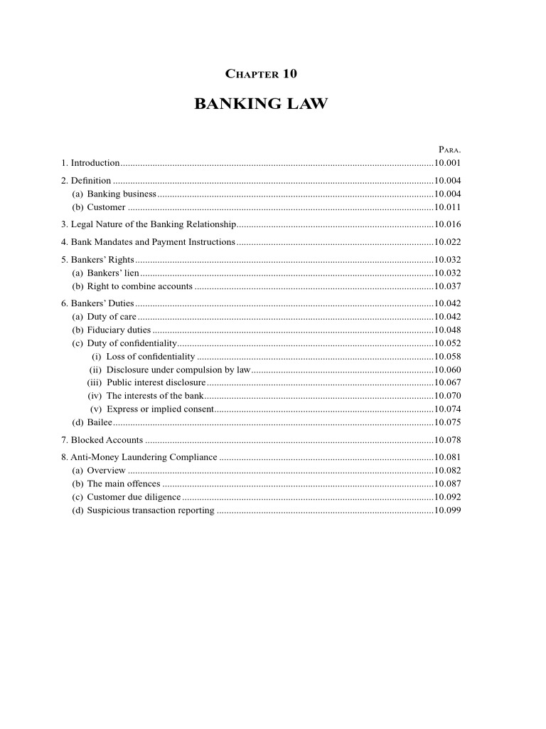 Chapter 10 BANKING LAW | PDF | Banks | Damages