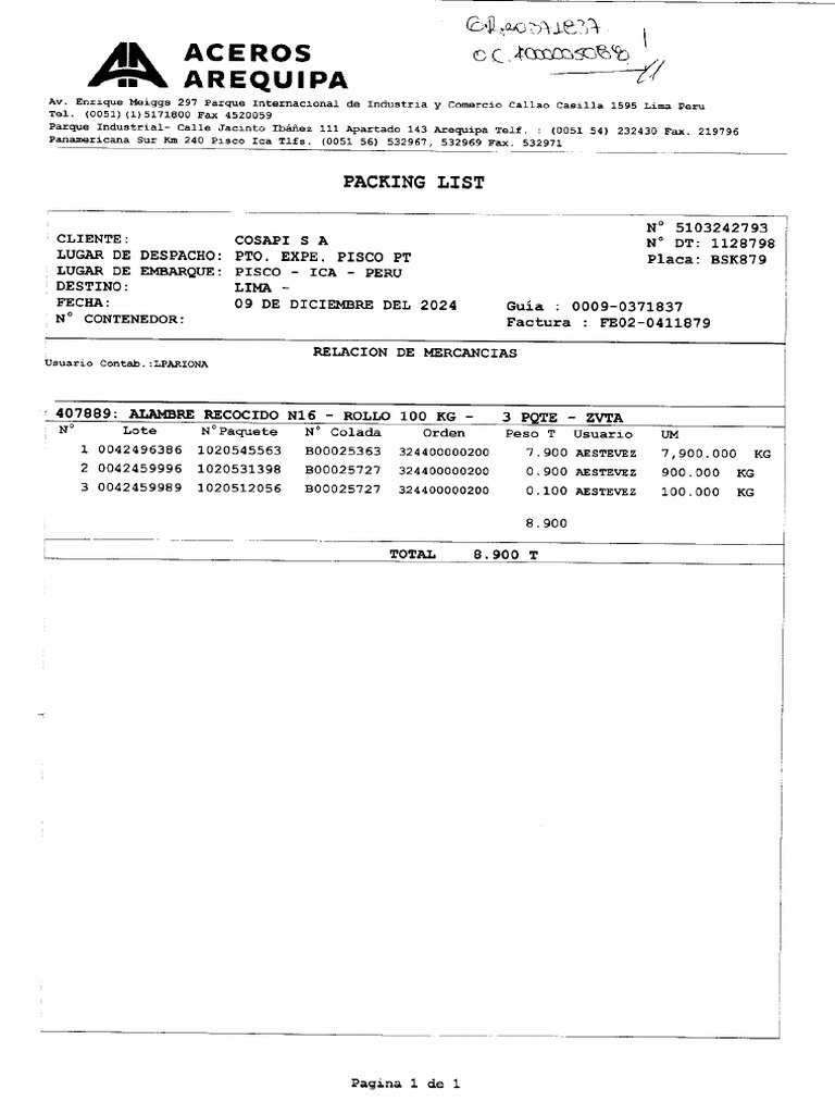 Certificado Barra | PDF