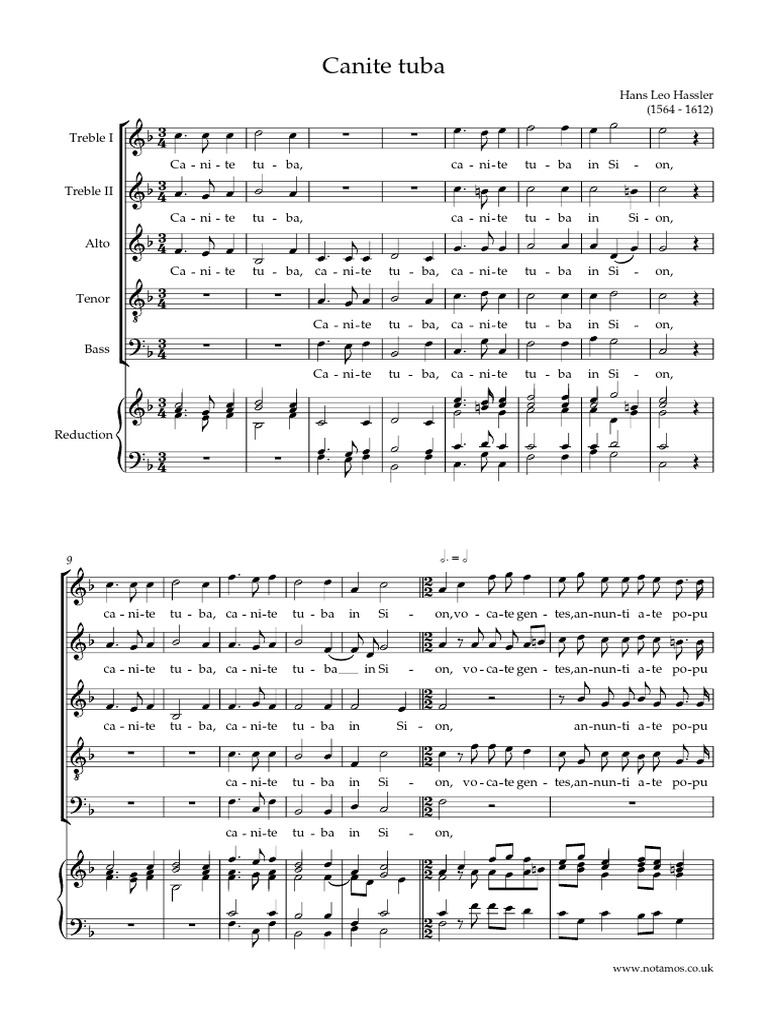 Hassler, Canite Tuba | PDF