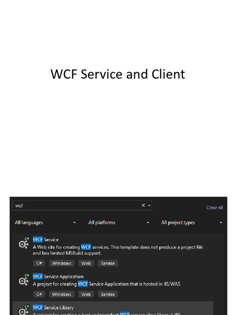 WCF Basic Demo | PDF