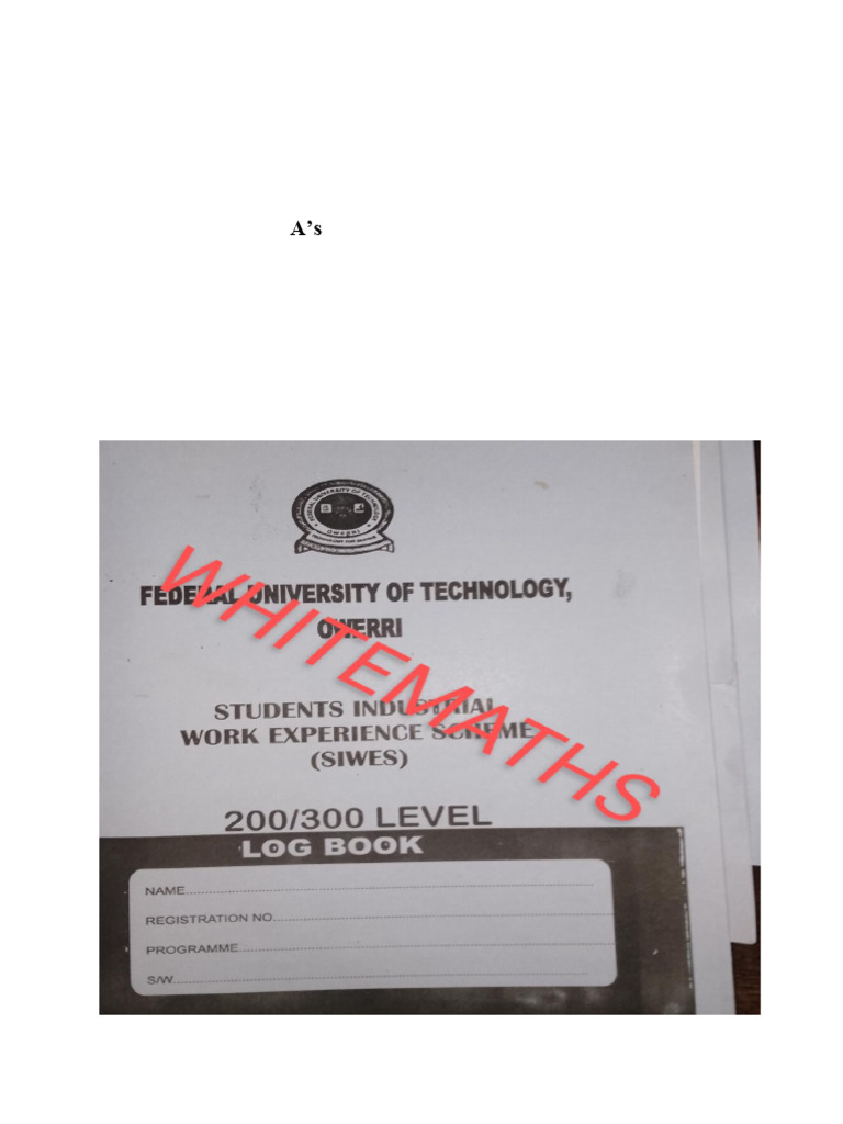 Siwes Logbook Explanation | PDF