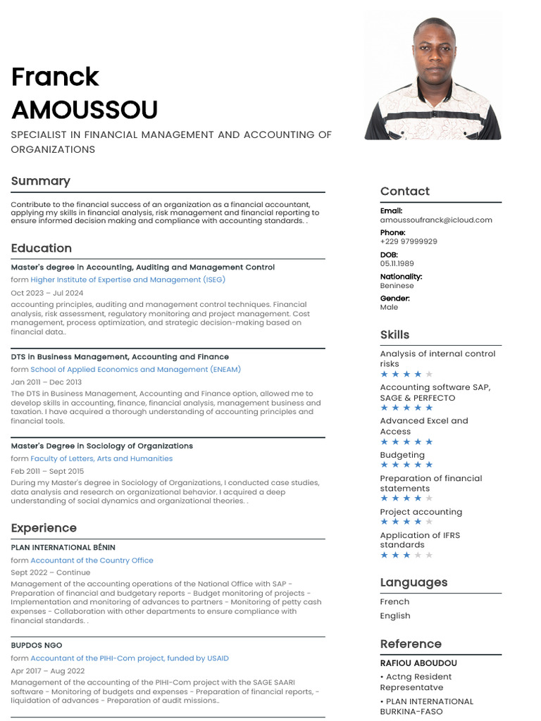 Financial Management Expert Profile | PDF | Accounting | Organizational ...