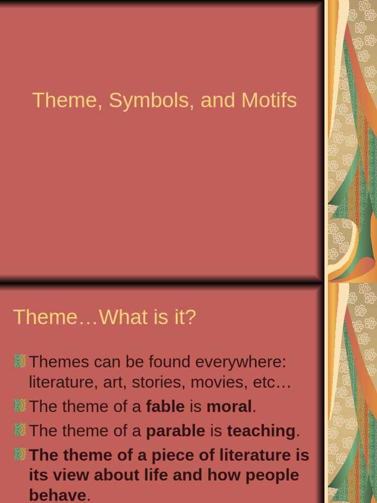 The Me Symbols and Motifs | PDF | Symbols