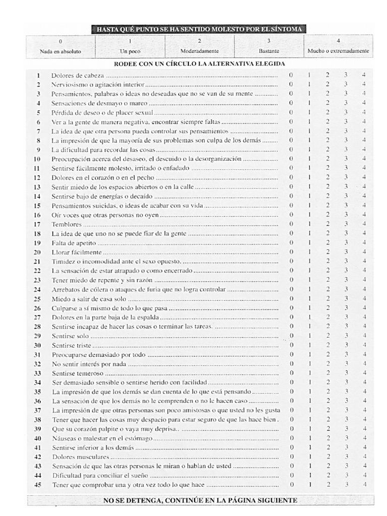 SCL-90-R imprimir.docx | PDF