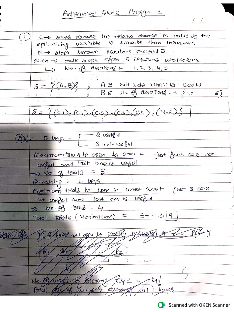 Manavpreet Advanced Stats Assignment 1 | PDF