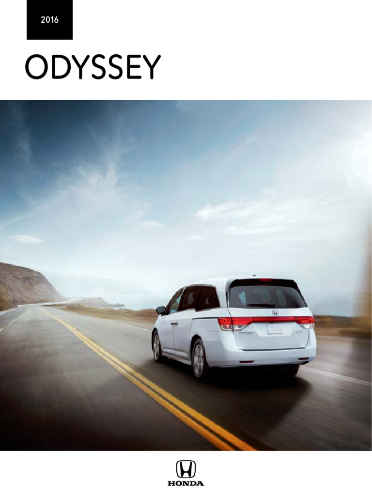 2016 Odyssey Brochure (2) | PDF | Fuel Economy In Automobiles | Airbag