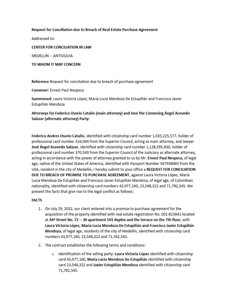 Concilacion Eng Ernert P | PDF | Payments | Justice