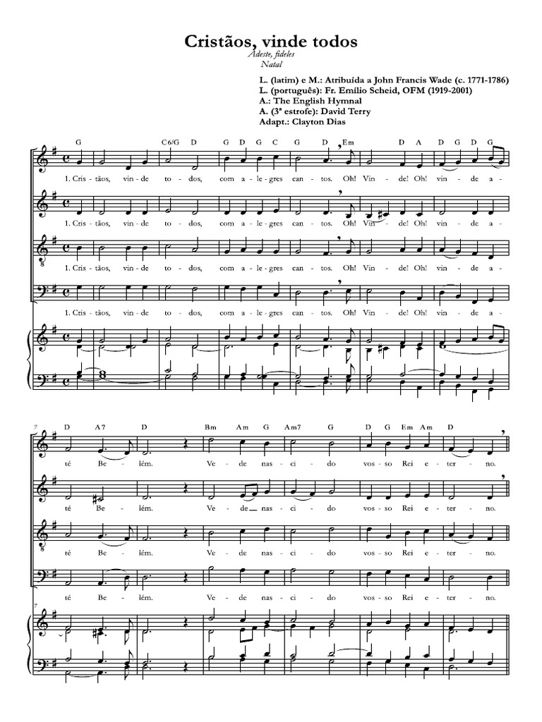 Cristãos Vinde Todos | PDF