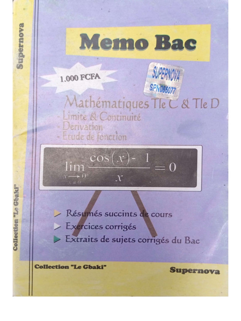 Mémo BAC Maths | PDF
