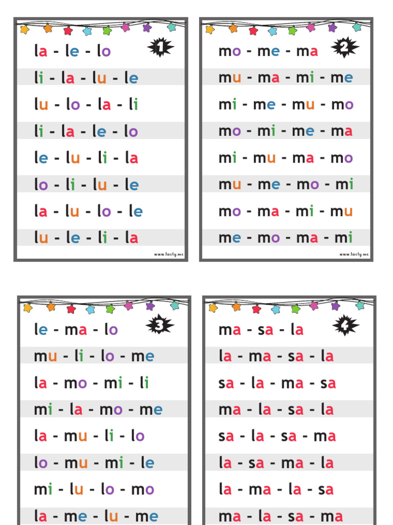 Apprendre les syllabes en français | PDF