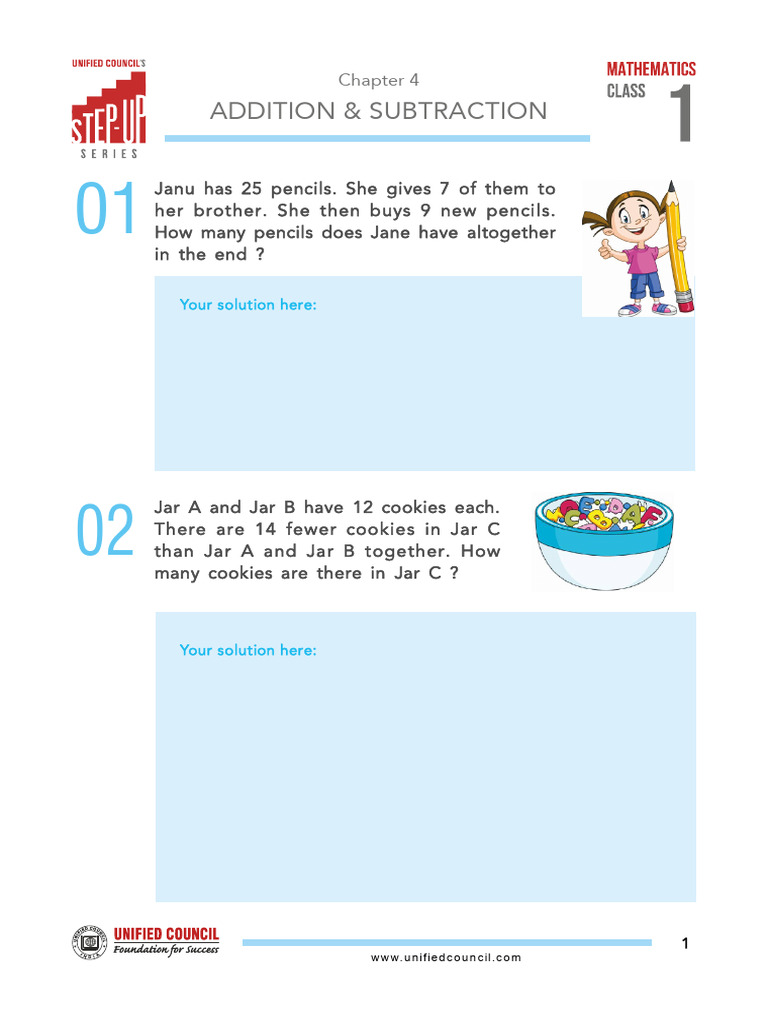 Chapter-4 Set Step-Up Series Class 1 | PDF