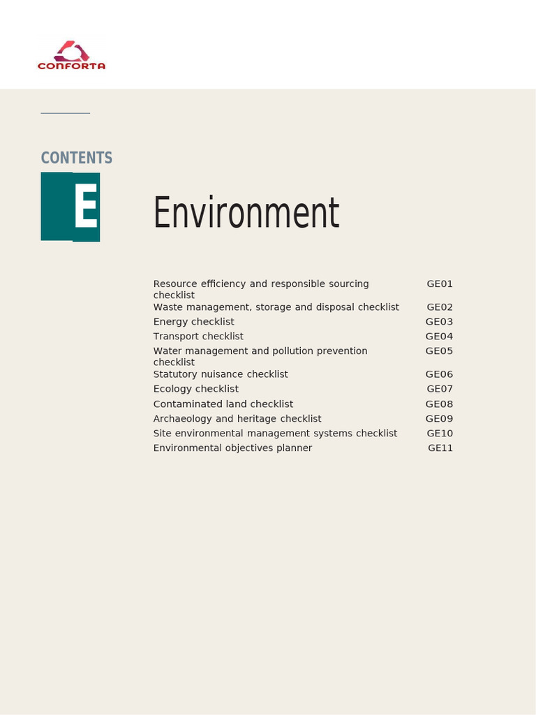 CONF-GE-Intro ENVIRONMENTAL | PDF