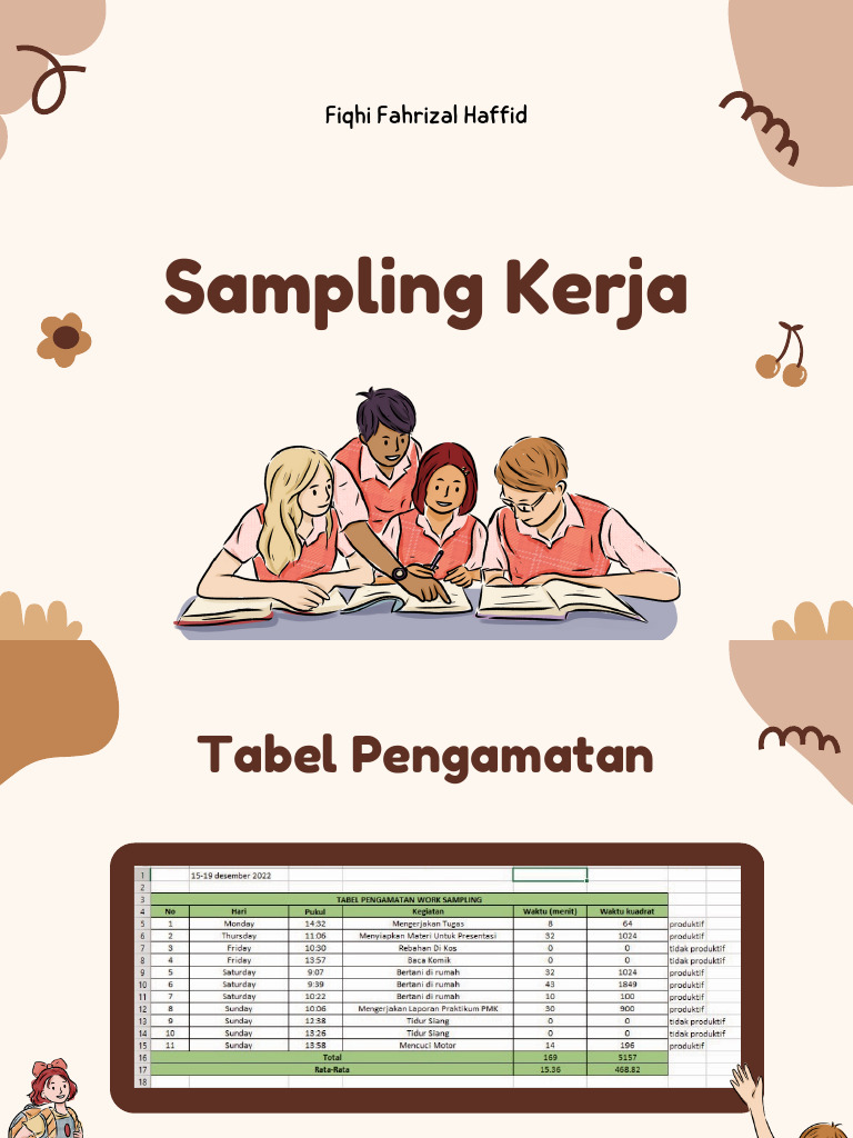 Analisis Sampling Kerja dan Produktivitas | PDF