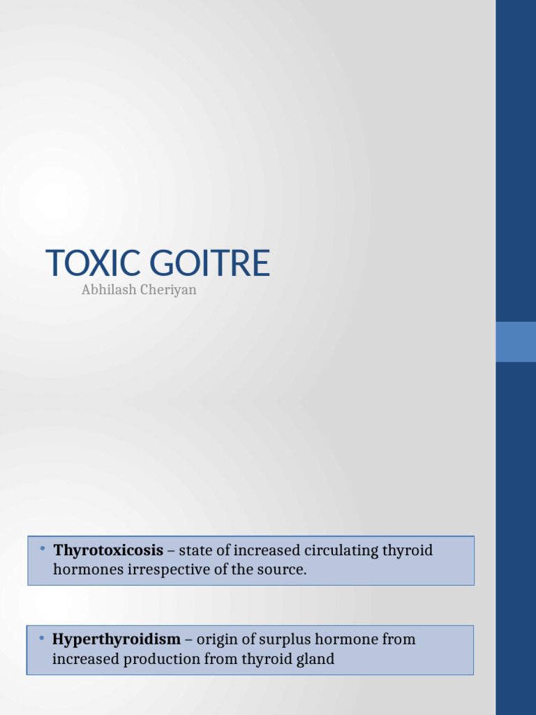 Toxicgoitre 150417012328 Conversion Gate02 | PDF | Thyroid | Hyperthyroidism