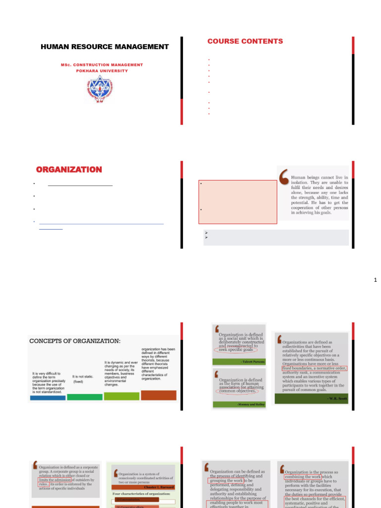 HRM Chapter 2 - Organization | PDF | Business | Business Economics