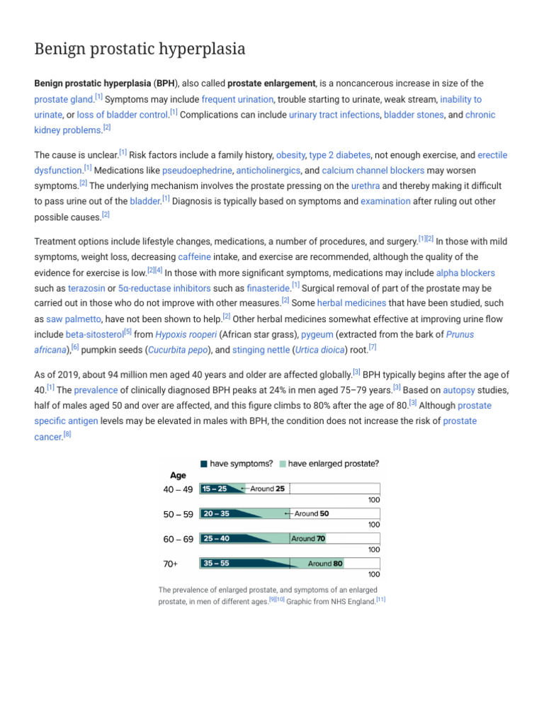 Understanding Benign Prostatic Hyperplasia | PDF | Urinary Incontinence ...
