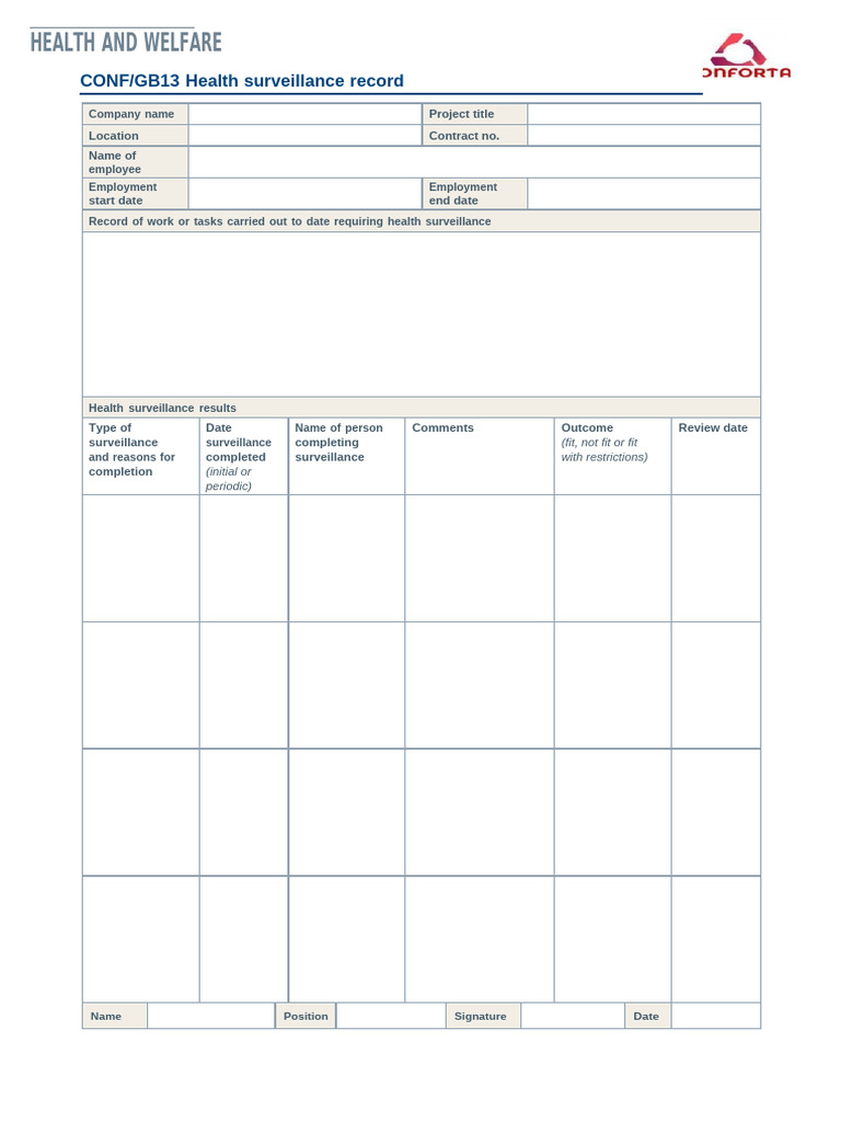 CONF-GB13 HEALTH RECORD | PDF