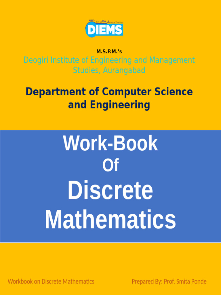 Discrete Mathematics WorkBook | PDF | Discrete Mathematics | Mathematics