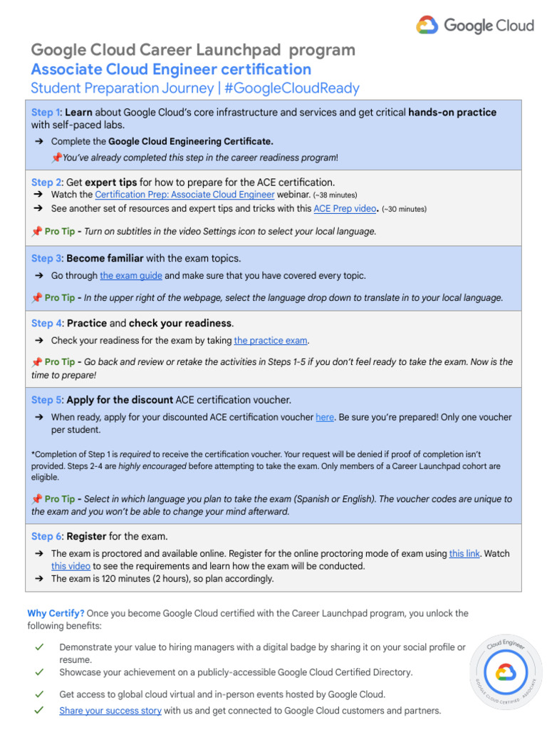 Ace Cert Student Prep Journey | PDF | Cloud Computing | Computing
