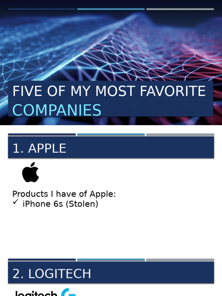 Five of My Most Favorite | PDF