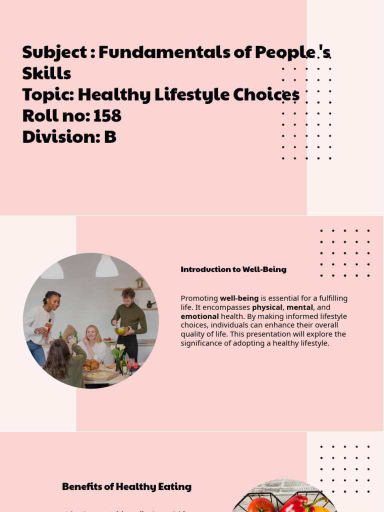 Healthy lifestyle choice | PDF