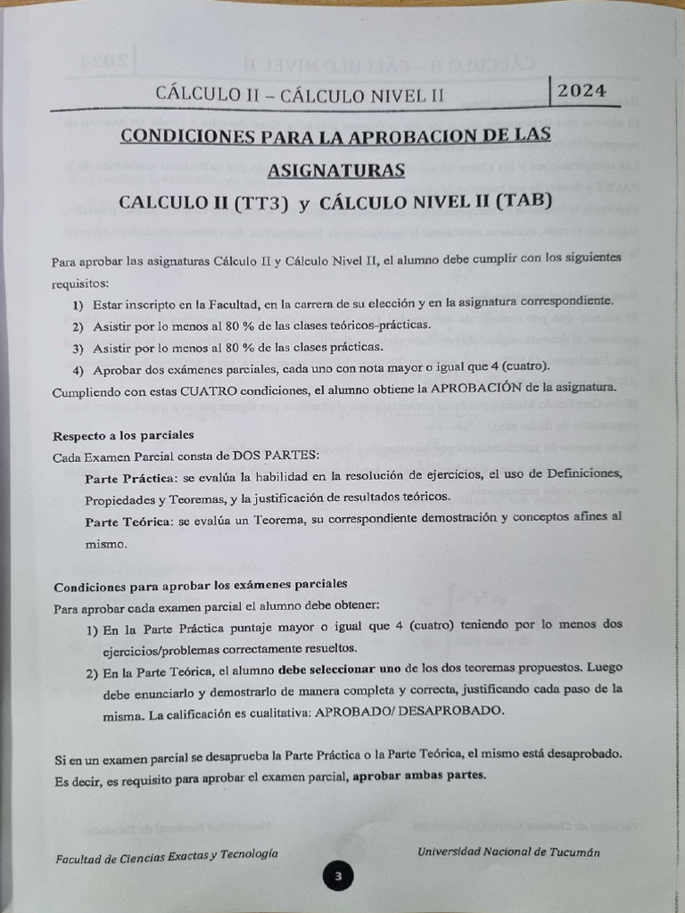 Cálculo Ii Práctica 2024 - Unt | PDF