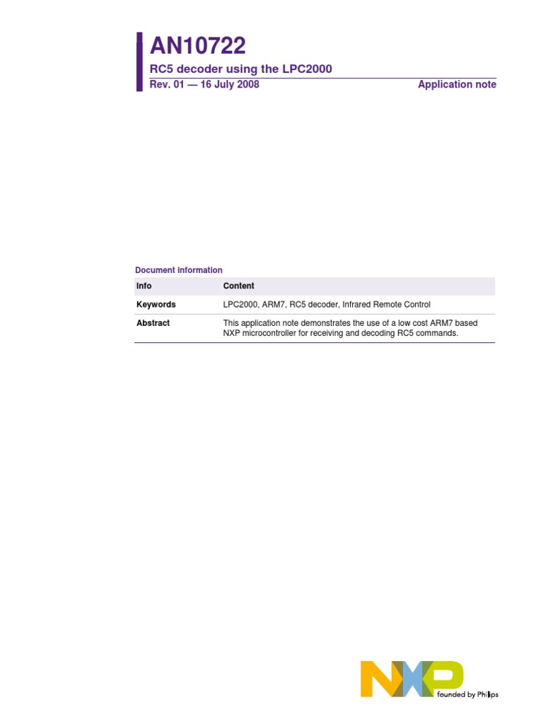 An 10722 | PDF | Infrared | Remote Control