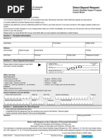 Canada Direct Deposit Enrolment Form - Direct Deposit - Receiver ...