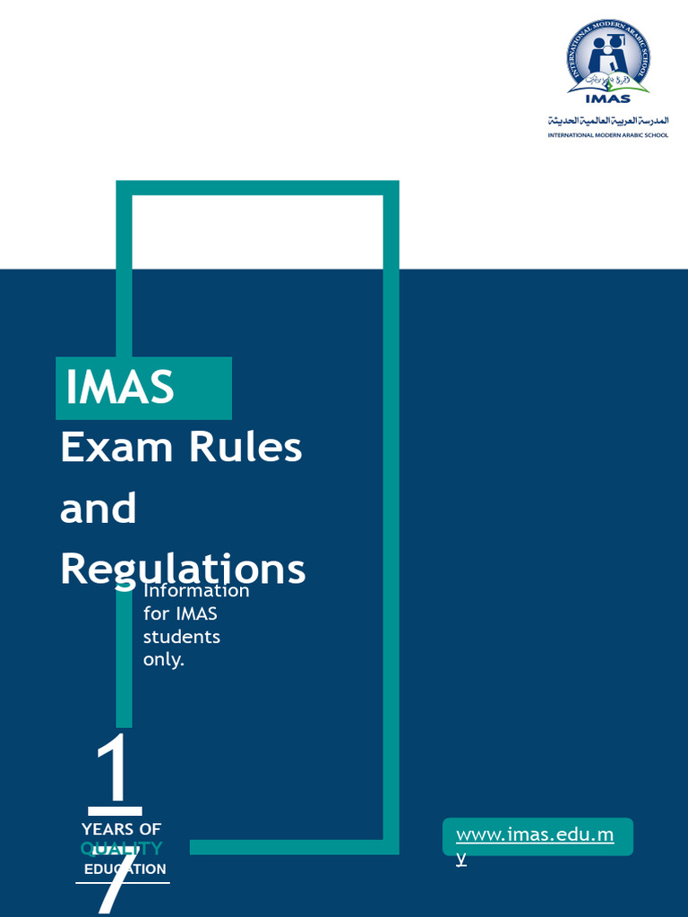 IMAS Exam Rules and Regulations | PDF