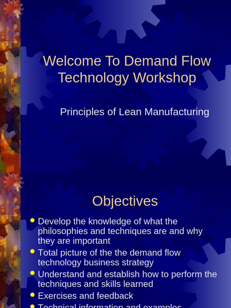 Demand Flow Technology Workshop Overview | PDF | Production And ...
