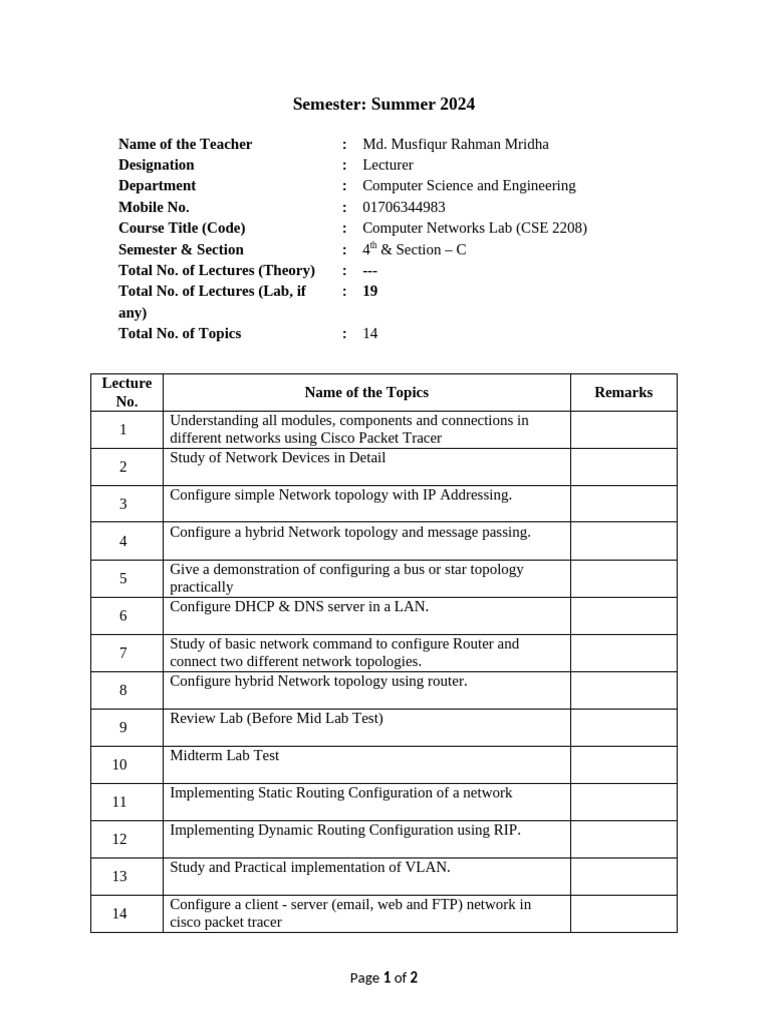 Cse 2208 (MRM) | PDF