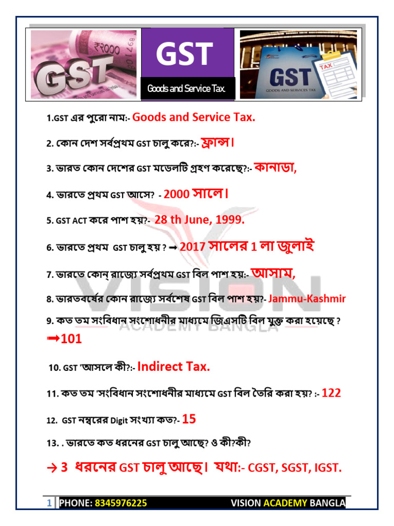 GST 2024 | PDF