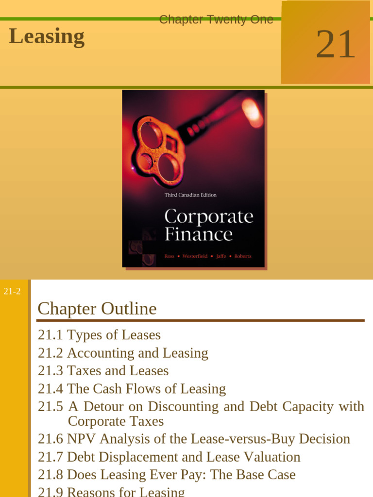ch21 | PDF | Lease | Warrant (Finance)