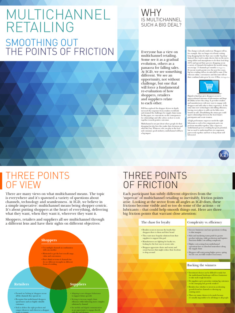 Multichannel Retailing - Smoothing Out The Points of Friction | PDF | Retail | Supply Chain