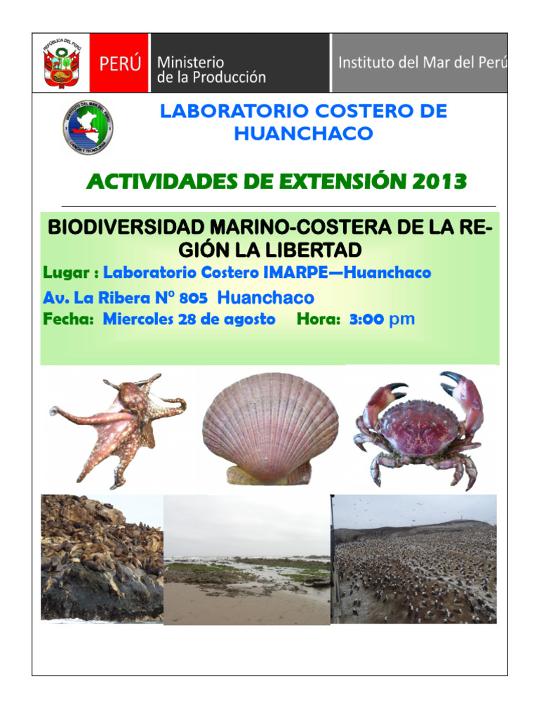 Actividades de Extensión 2013 en Huanchaco | PDF