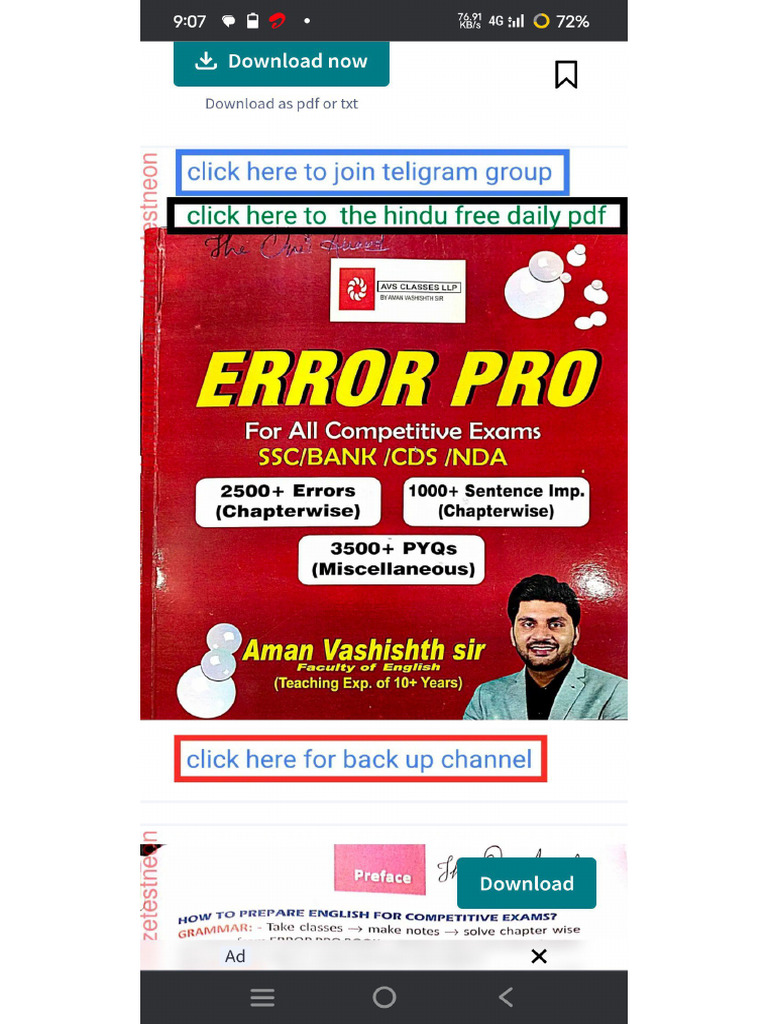 Error Pro 1 | PDF