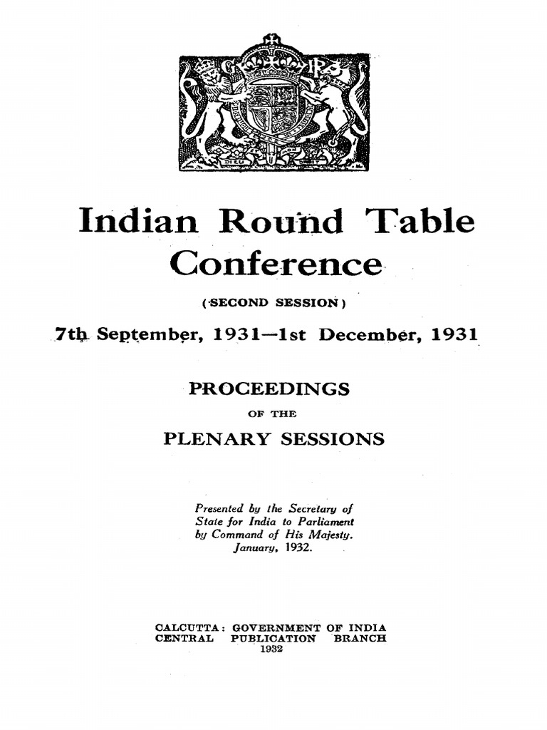 Indian Round Table Conference | PDF | Legislature | Government