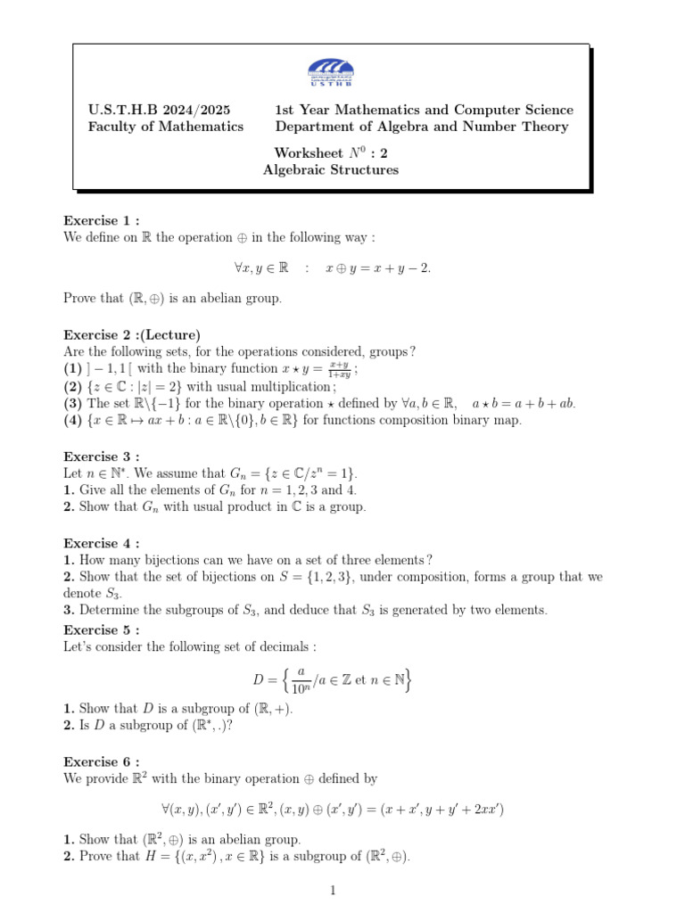 4_5924491430134290184 | PDF | Group (Mathematics) | Ring (Mathematics)