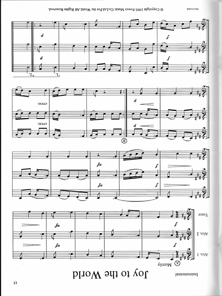 Partitions Noel Section Clarinette Et Sax | PDF