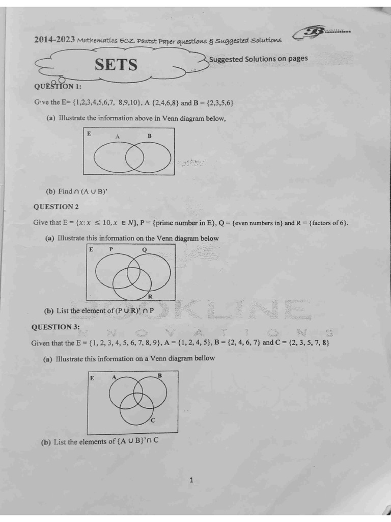 Mathematics 8 - 9 Past Papers Revision Kit | PDF