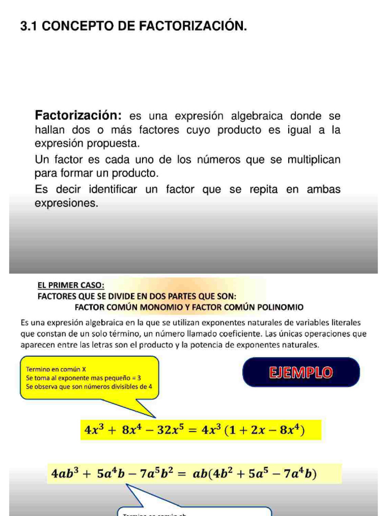 FACTORIZACION | PDF