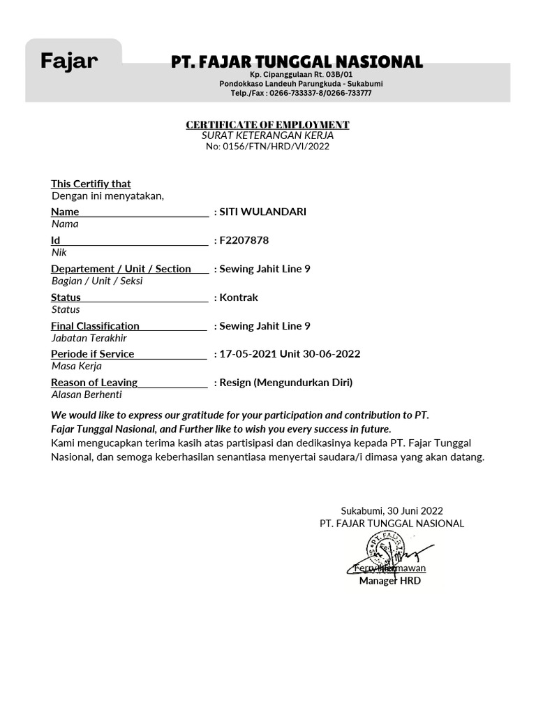 SITI WULANDARI PAKLARING PT FAJAR.pdf (1) | PDF