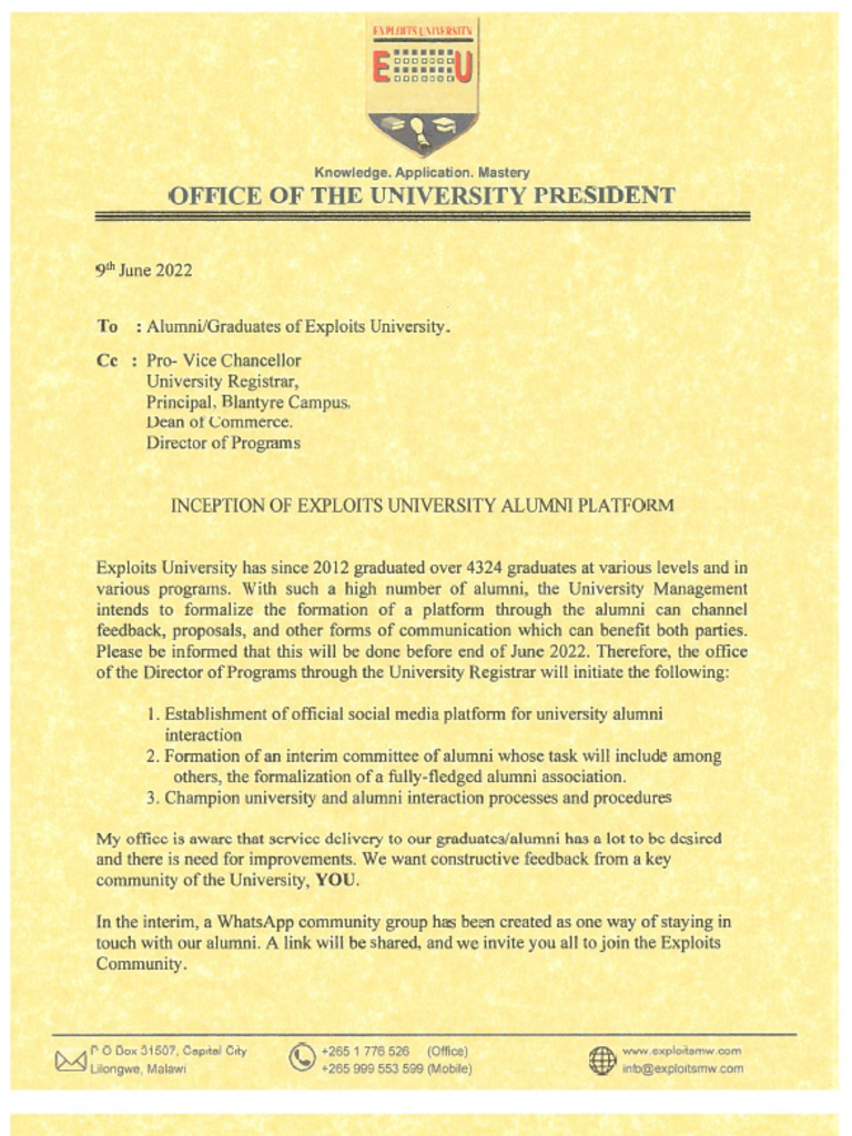 Alumni Platform | PDF