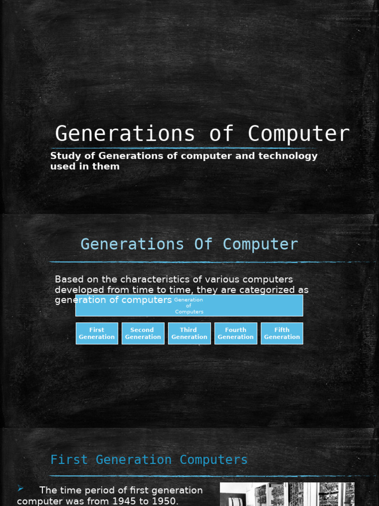 02 - Generations of Computer | PDF | Integrated Circuit | Office Equipment