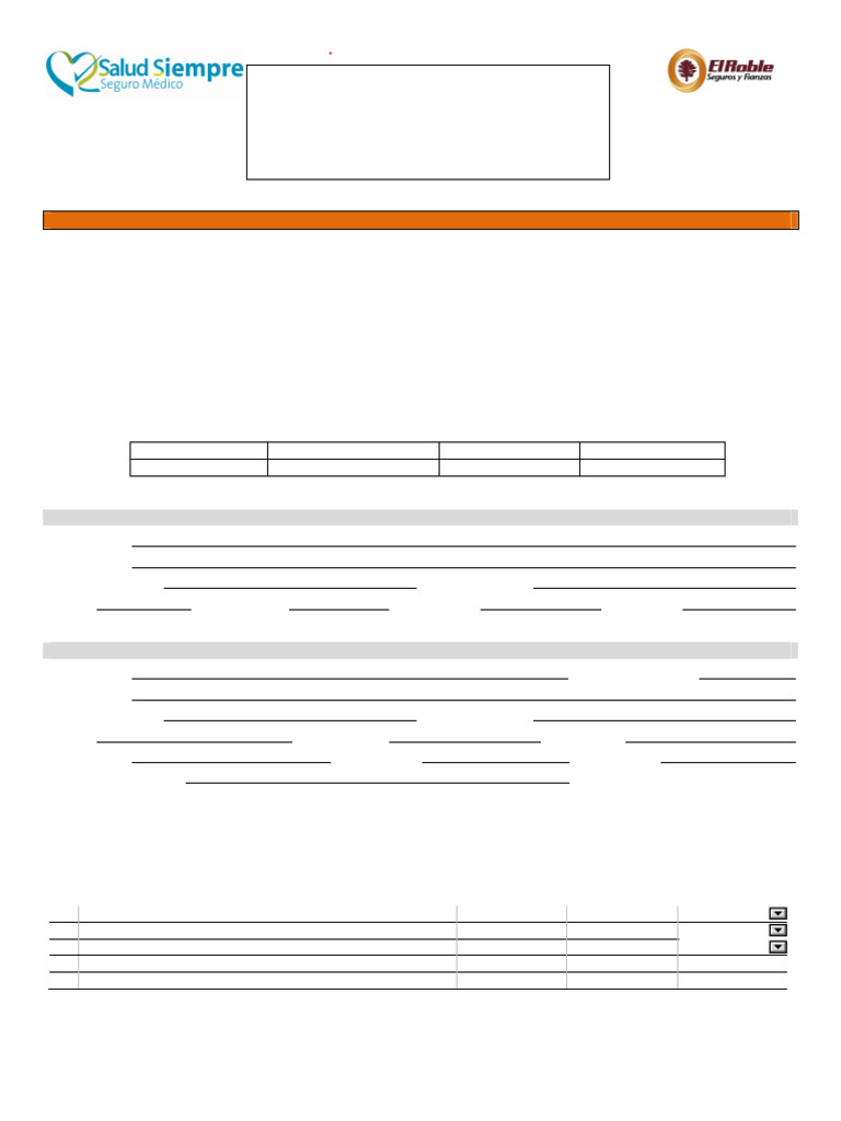 Solicitud Salud Siempre Edgar Bucaro | PDF | Póliza de seguros | Seguro