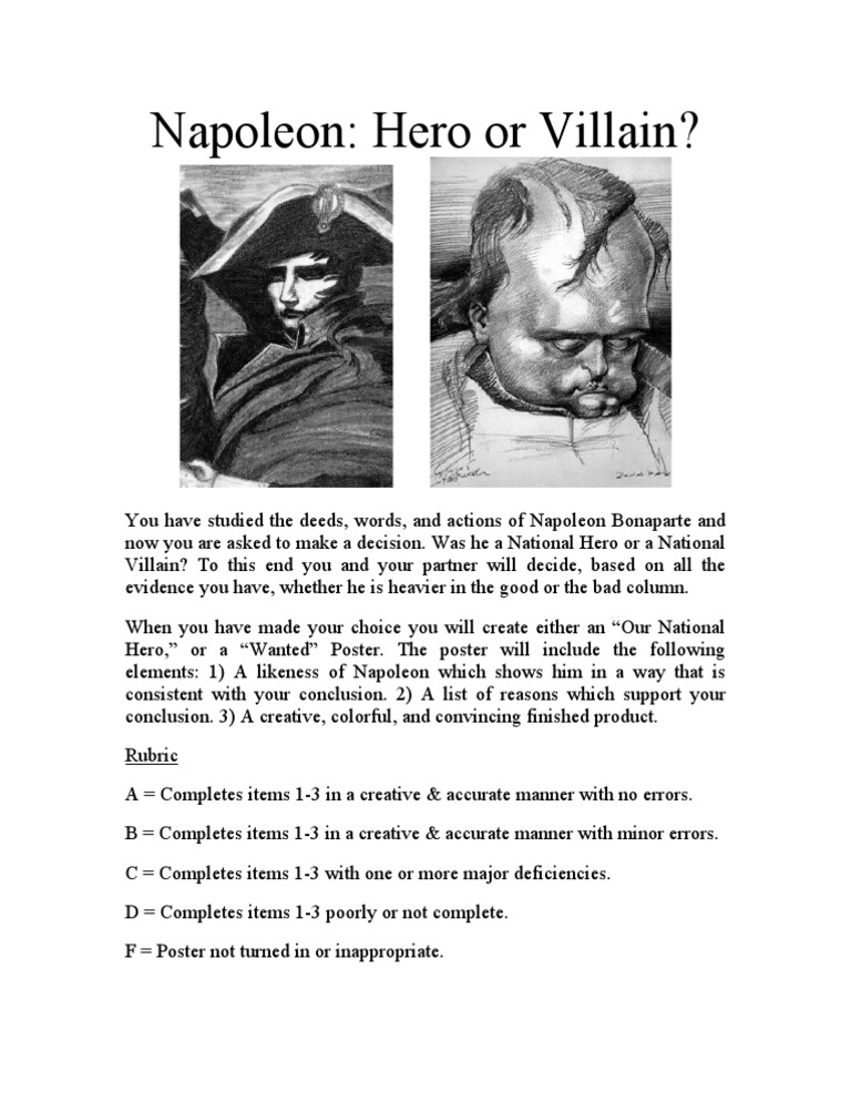 Napoleon: Hero or Villain Analysis | PDF