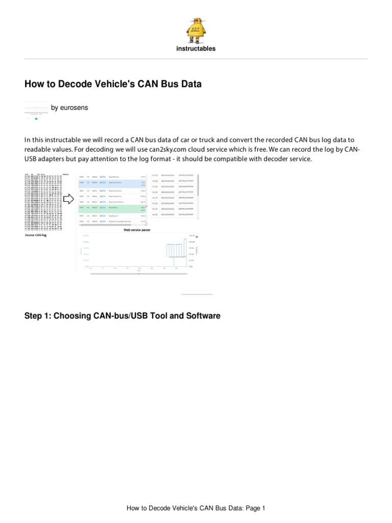 Decode Vehicle CAN Bus Data Guide | PDF | Computing | Computer Science